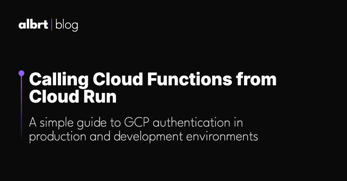 Calling Cloud Functions from Cloud Run | albrt